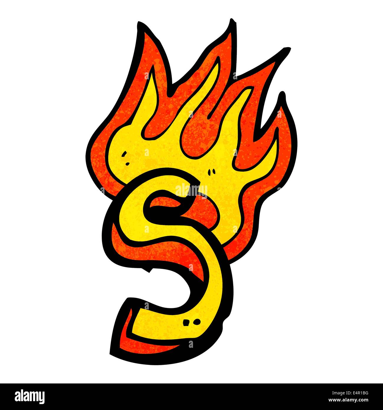 cartoon flaming letter Stock Vector Image & Art - Alamy
