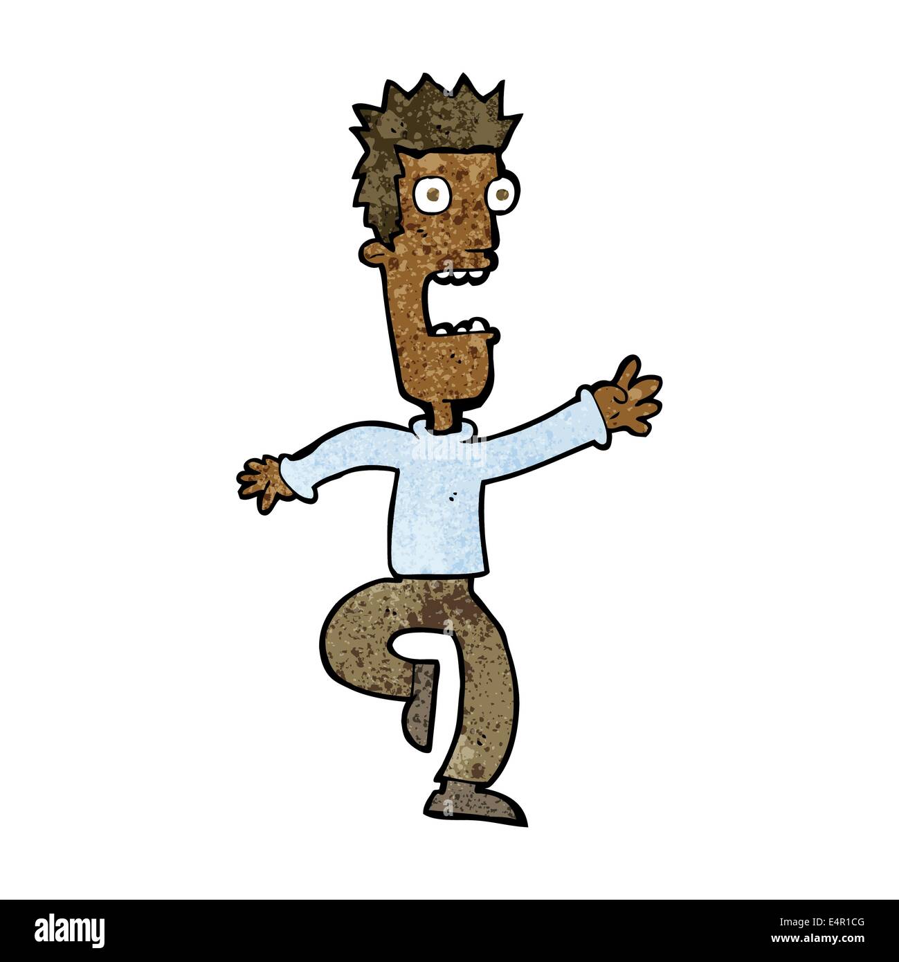 cartoon shrieking man Stock Vector Image & Art - Alamy