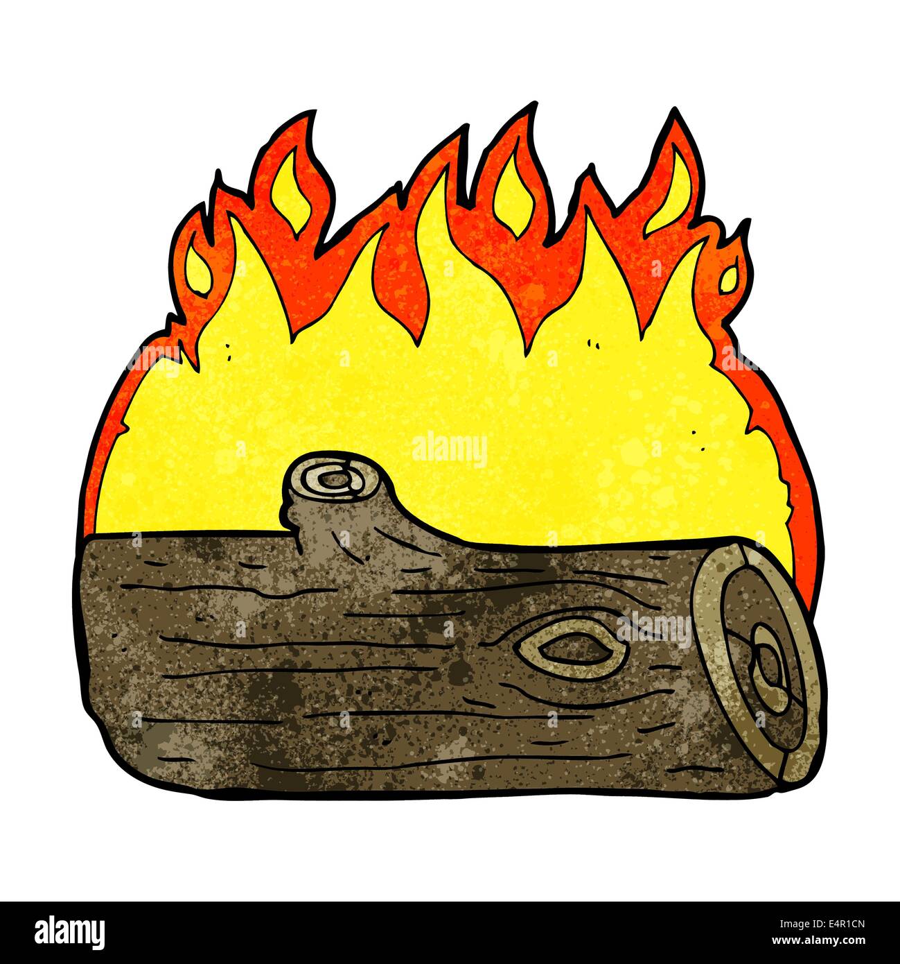 Cartoon burning log hi-res stock photography and images - Alamy