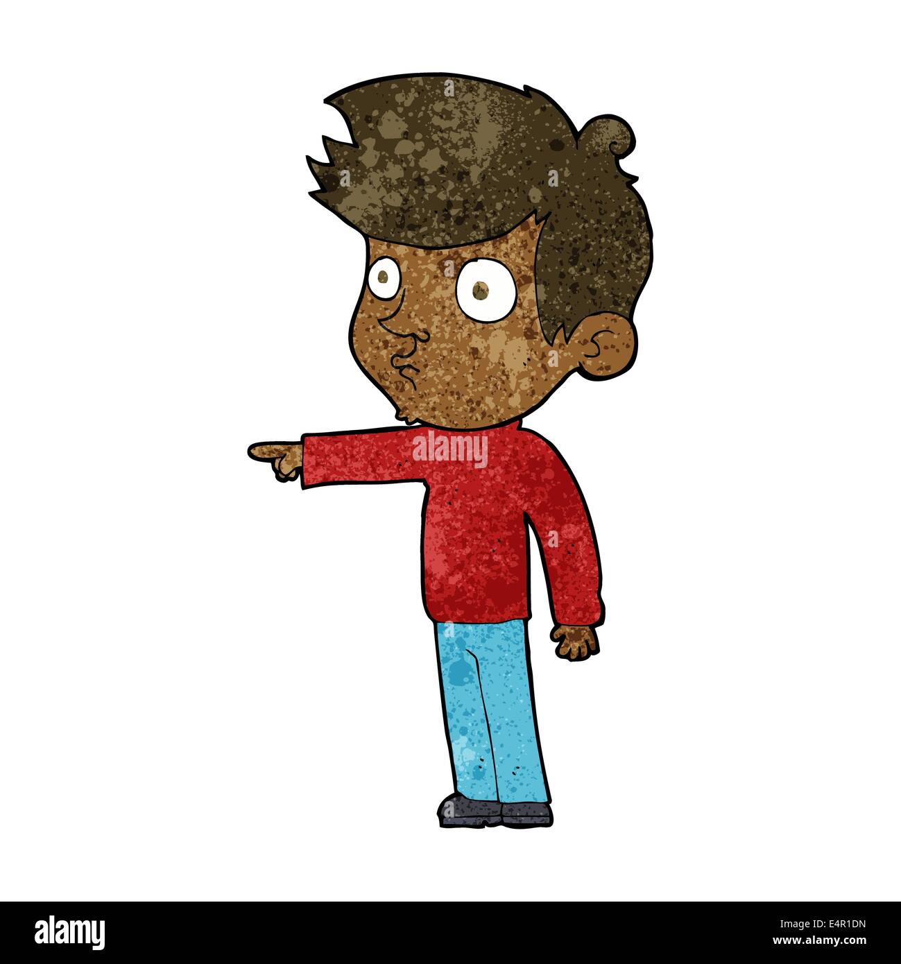 cartoon pointing boy Stock Vector Image & Art - Alamy