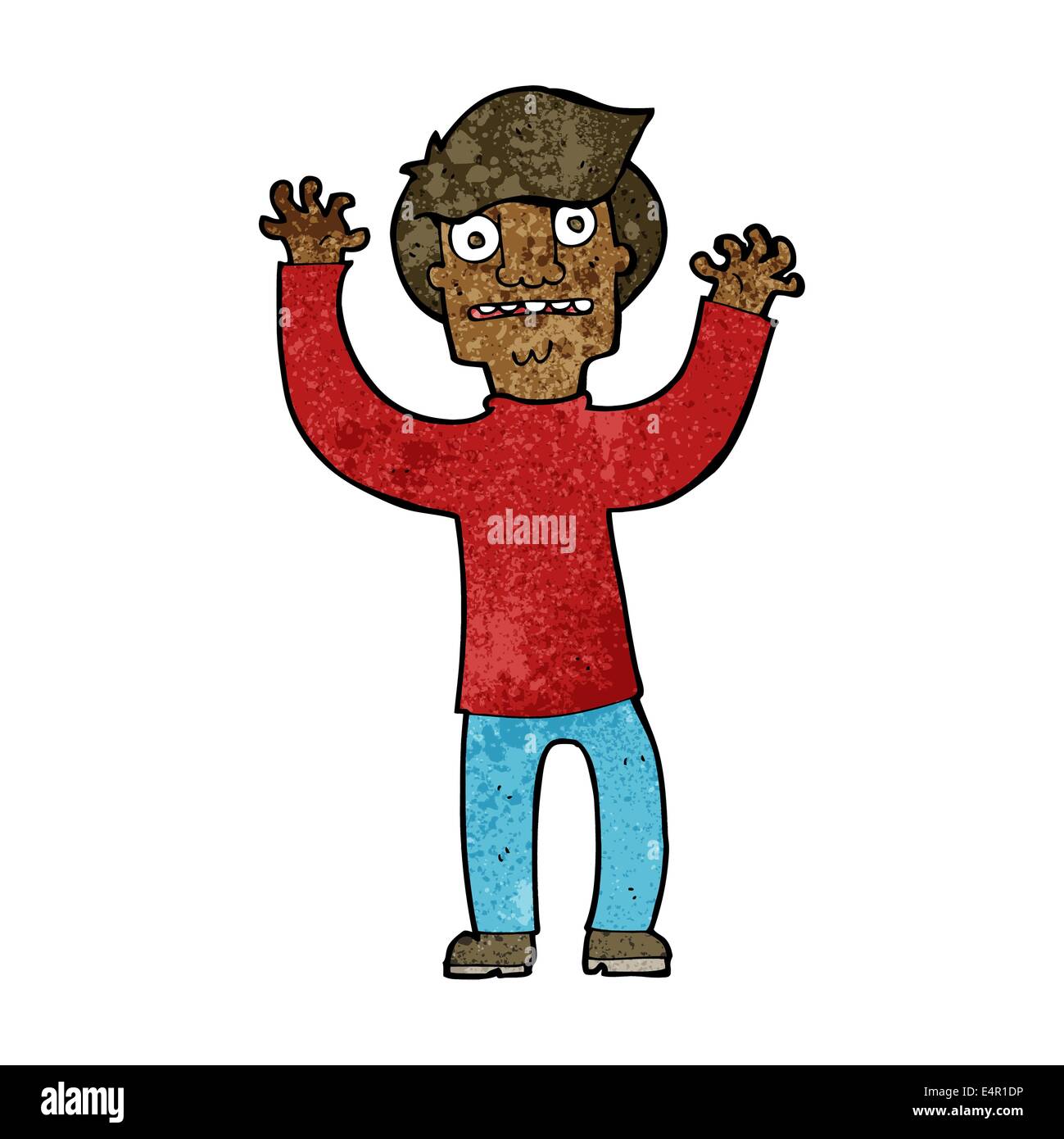 cartoon terrified man Stock Vector Image & Art - Alamy