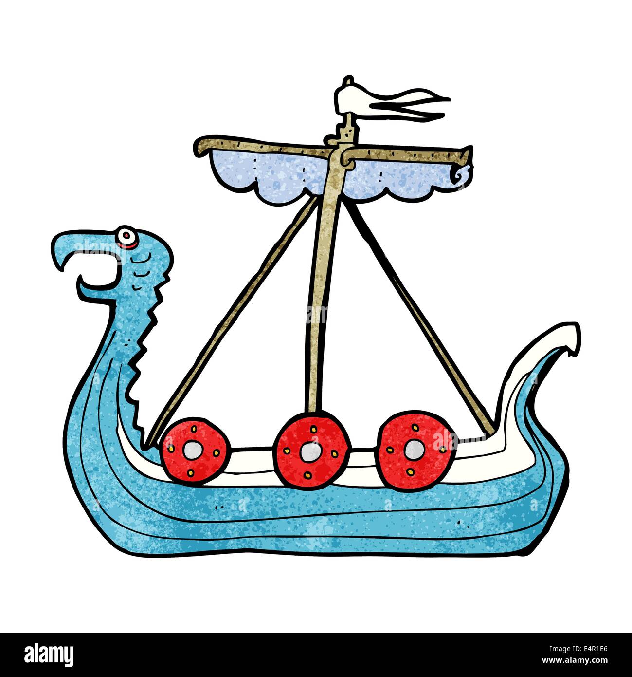 cartoon viking ship Stock Vector Image & Art - Alamy