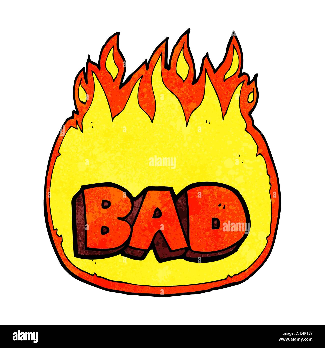 cartoon bad sign Stock Vector Image & Art - Alamy