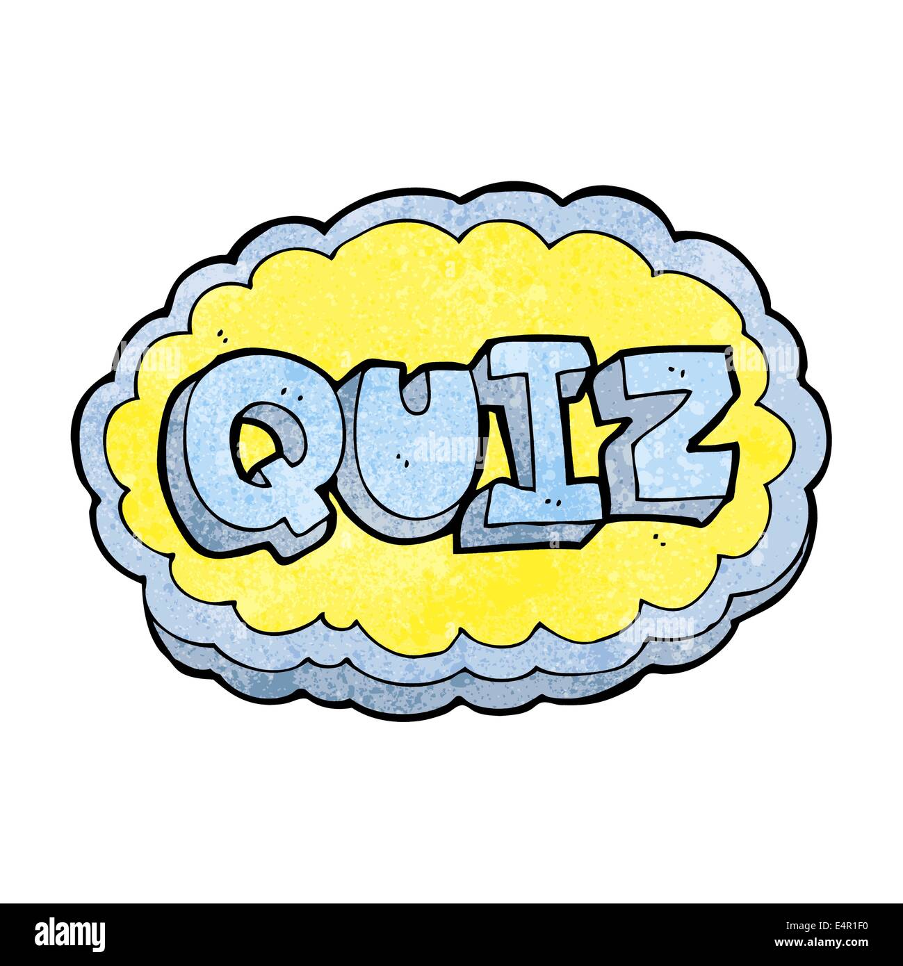 Cartoon quiz sign hi-res stock photography and images - Alamy