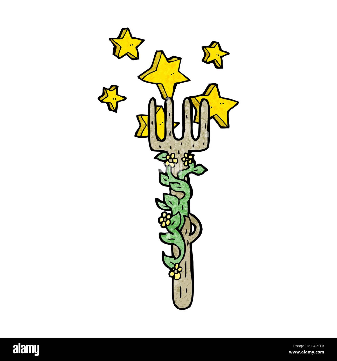 cartoon ornate wooden fork Stock Vector Image & Art - Alamy