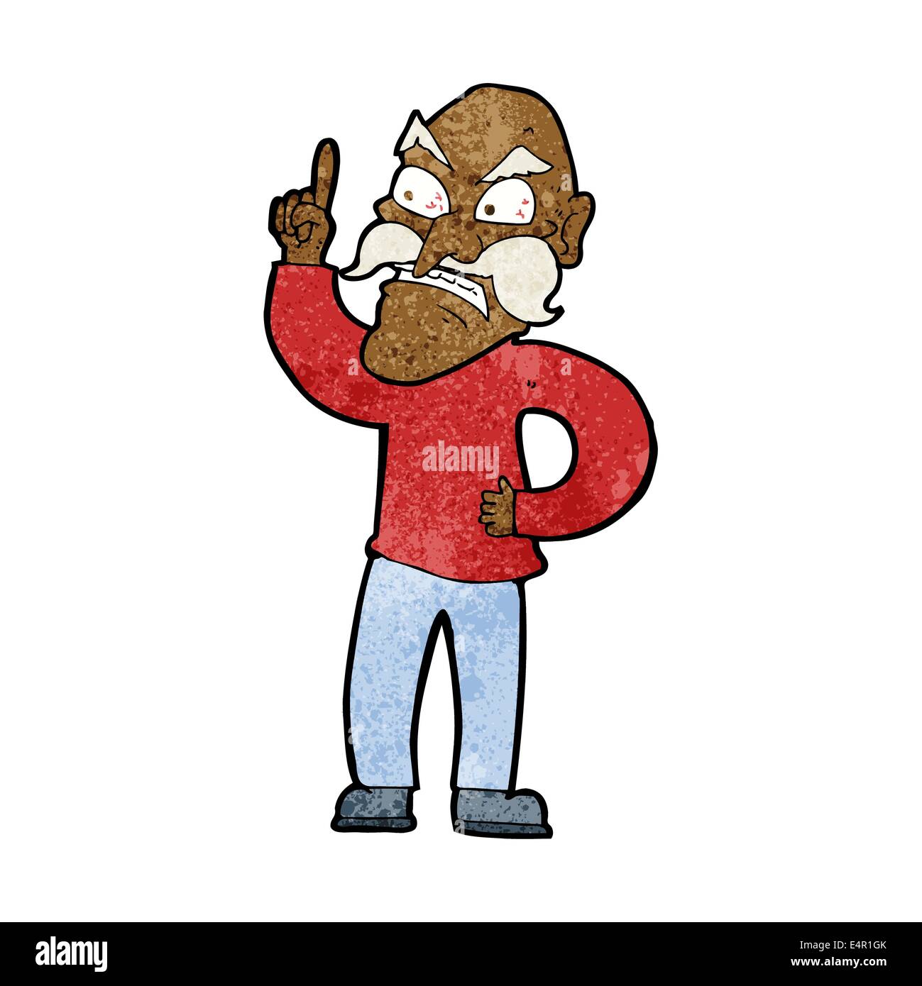 cartoon old man laying down rules Stock Vector Image & Art - Alamy