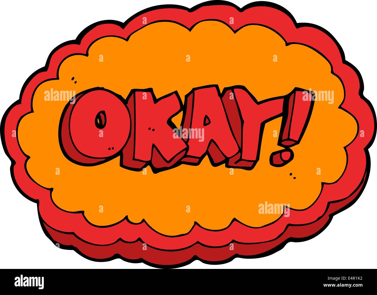 cartoon okay sign Stock Vector Image & Art - Alamy