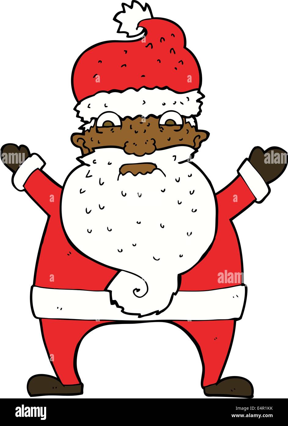 cartoon stressed out santa Stock Vector Image & Art - Alamy