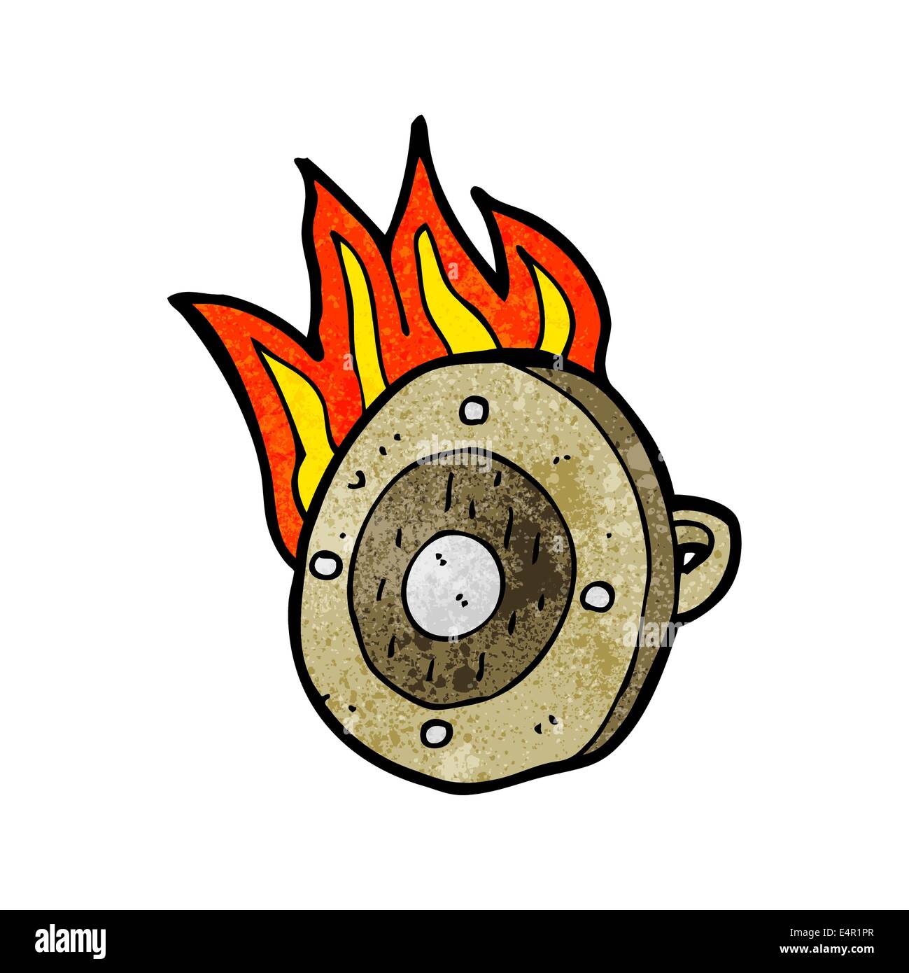 cartoon burnng shield Stock Vector Image & Art - Alamy