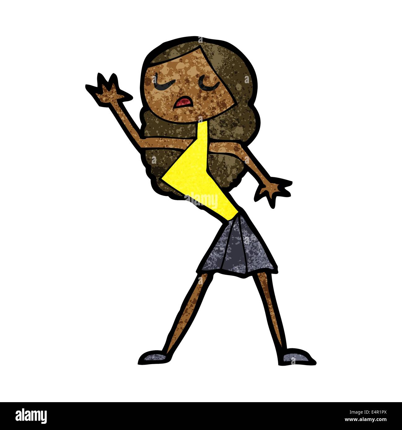 cartoon woman dancing Stock Vector Image & Art - Alamy