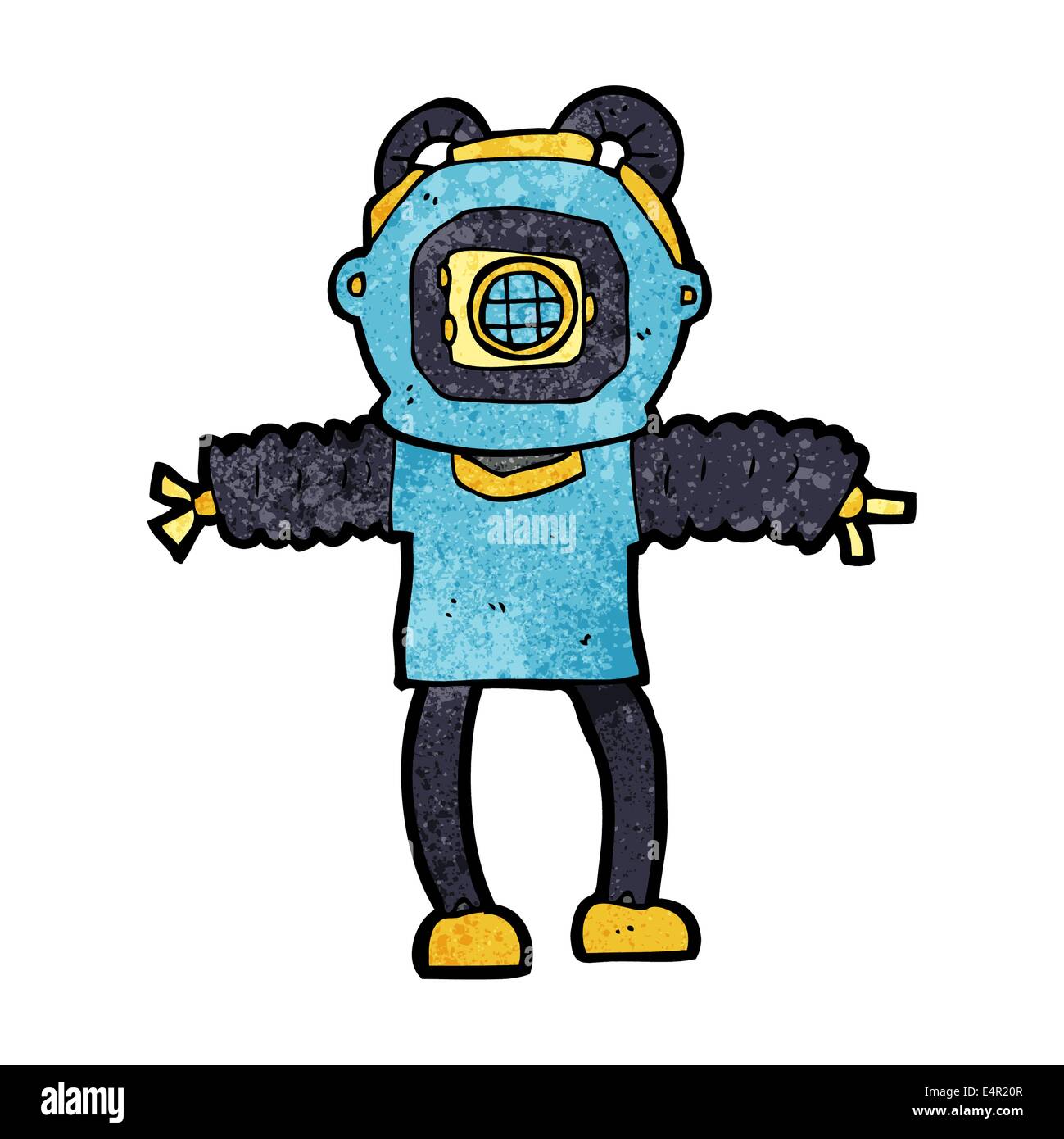 cartoon deep sea diver Stock Vector Image & Art - Alamy