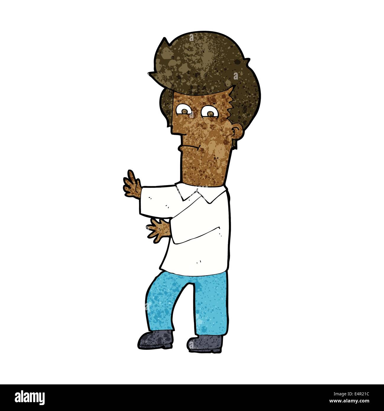 cartoon man gesturing wildly Stock Vector Image & Art - Alamy