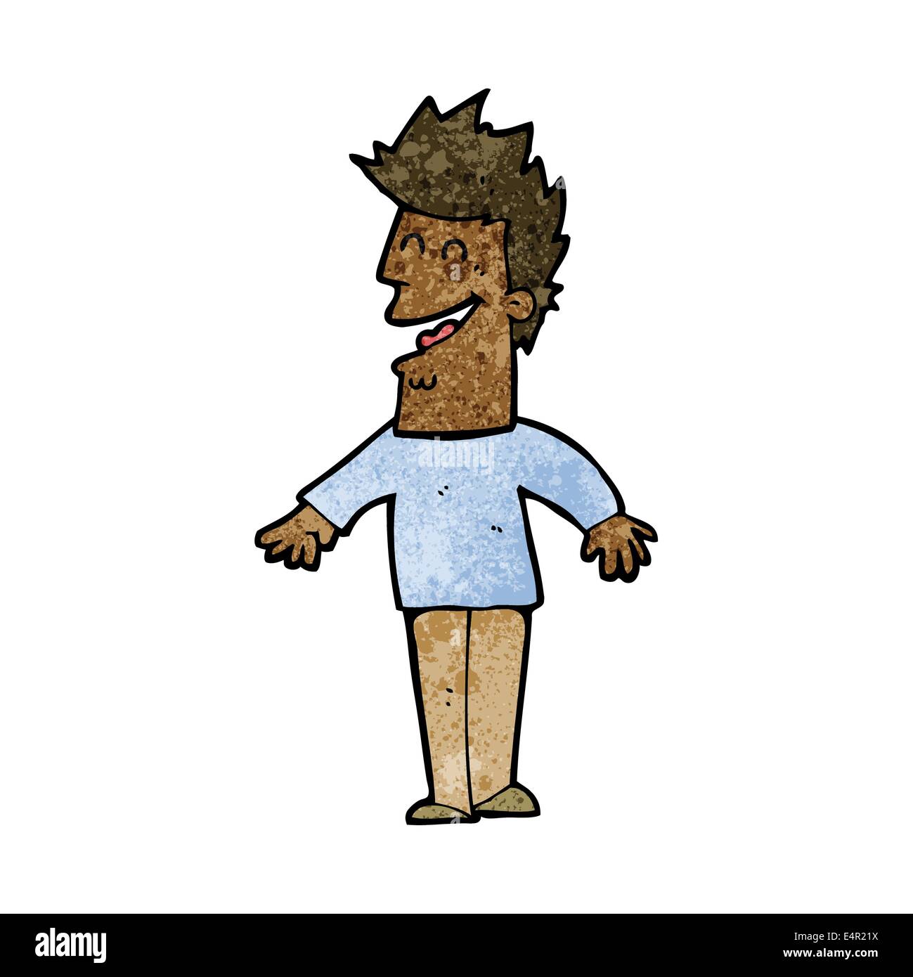 cartoon happy man Stock Vector Image & Art - Alamy