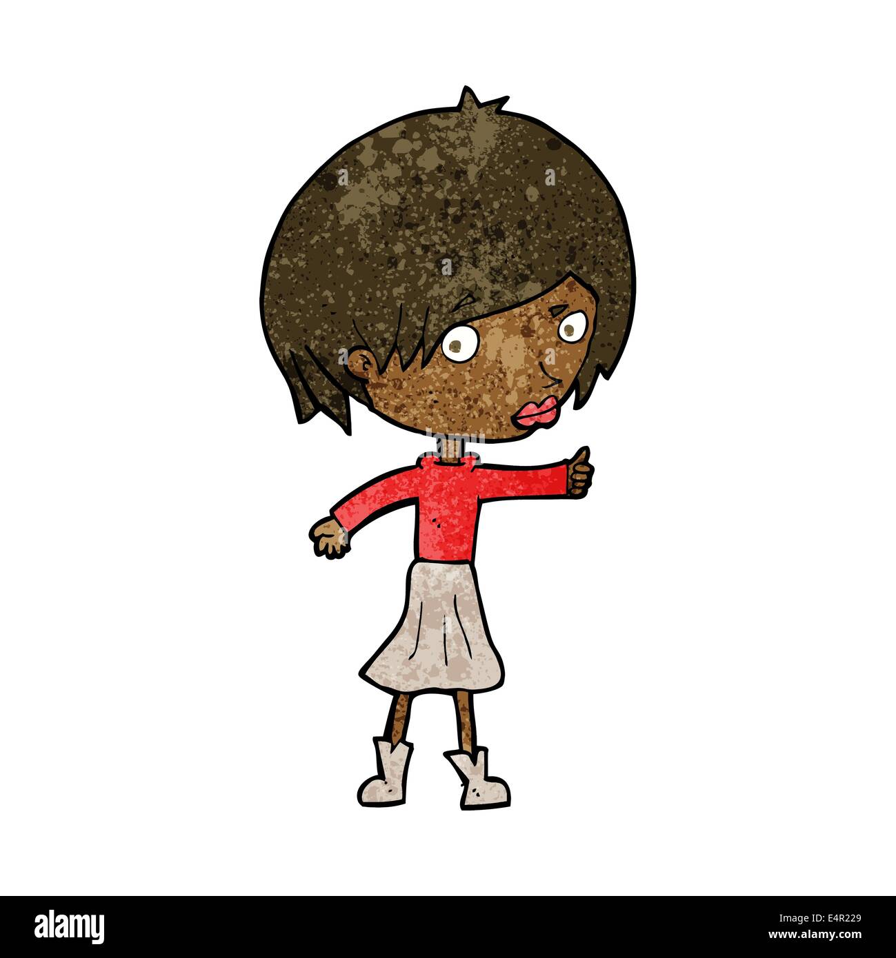 cartoon woman raising eyebrow Stock Vector Image & Art - Alamy