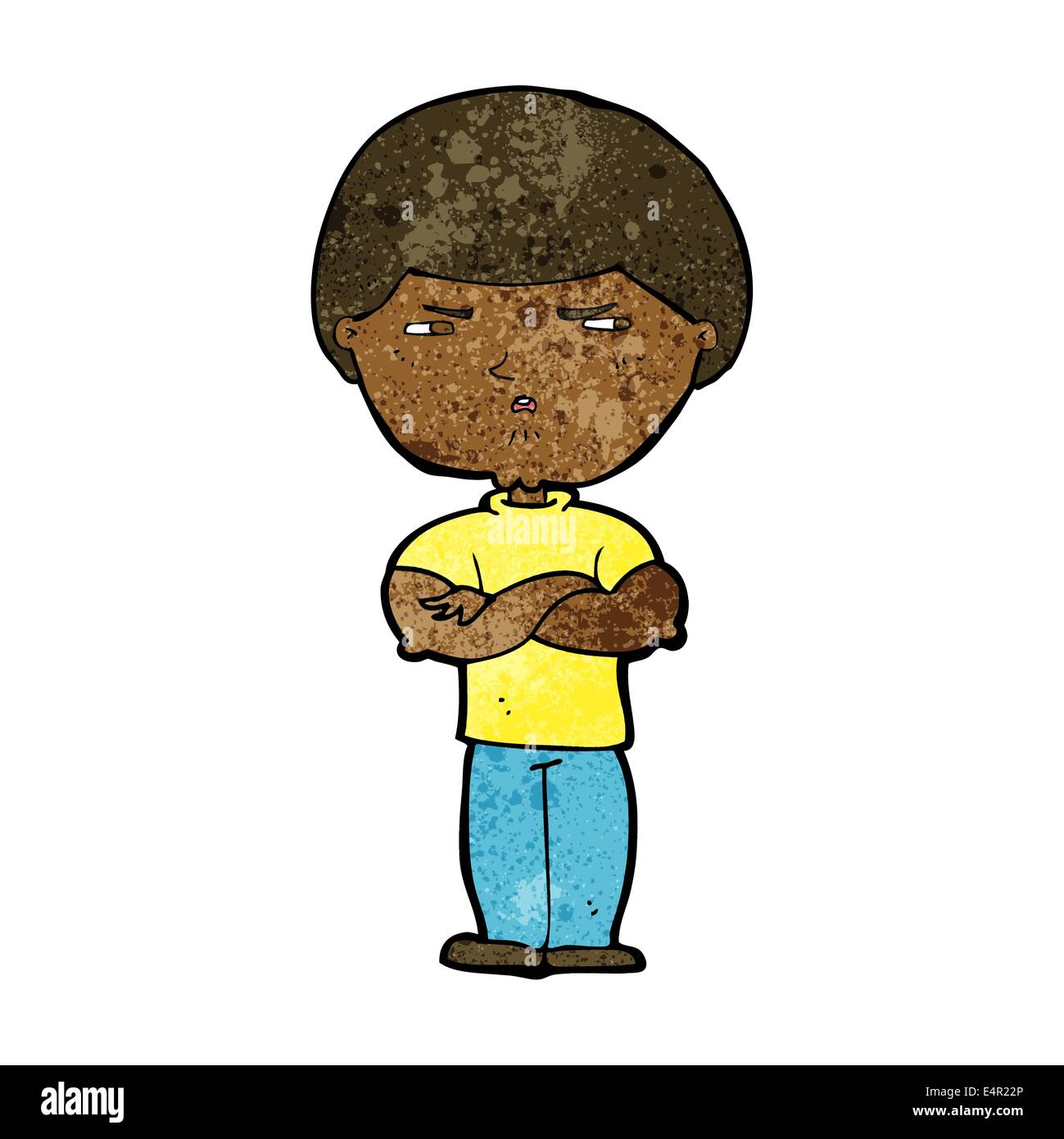 cartoon grumpy man Stock Vector Image & Art - Alamy