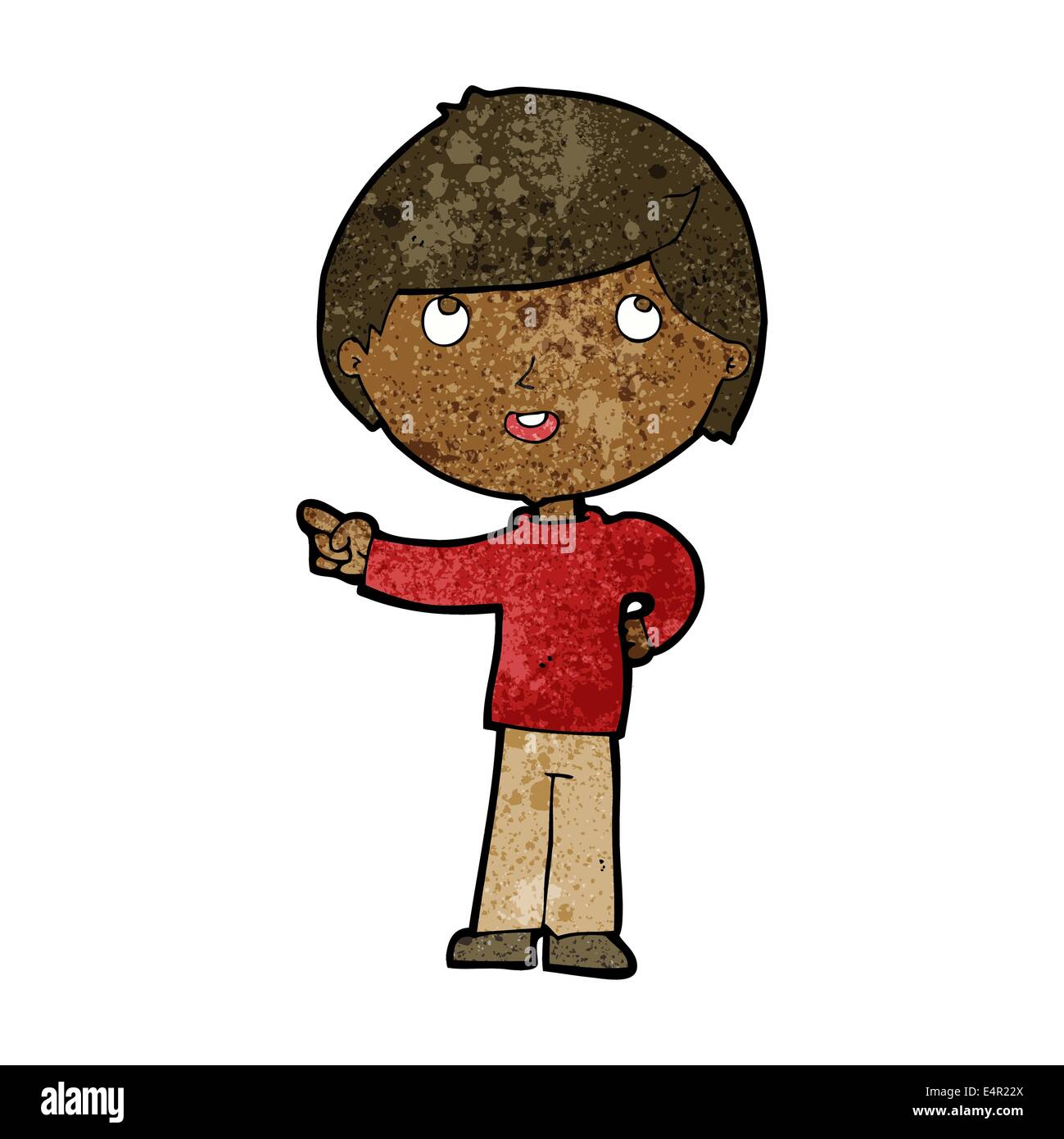cartoon boy pointing Stock Vector Image & Art - Alamy