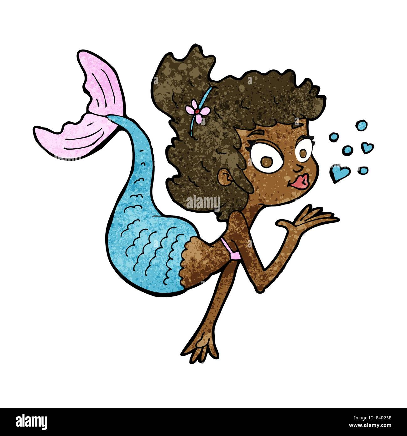cartoon pretty mermaid Stock Vector Image & Art - Alamy