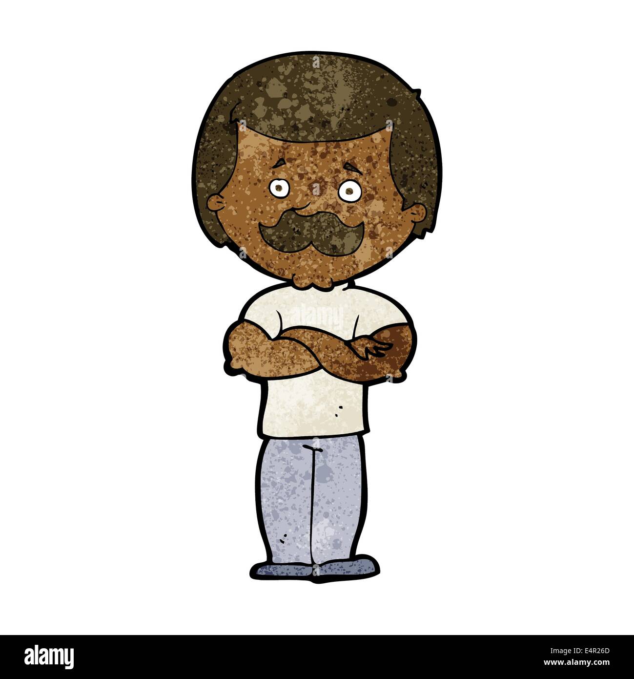 cartoon manly mustache man Stock Vector Image & Art - Alamy