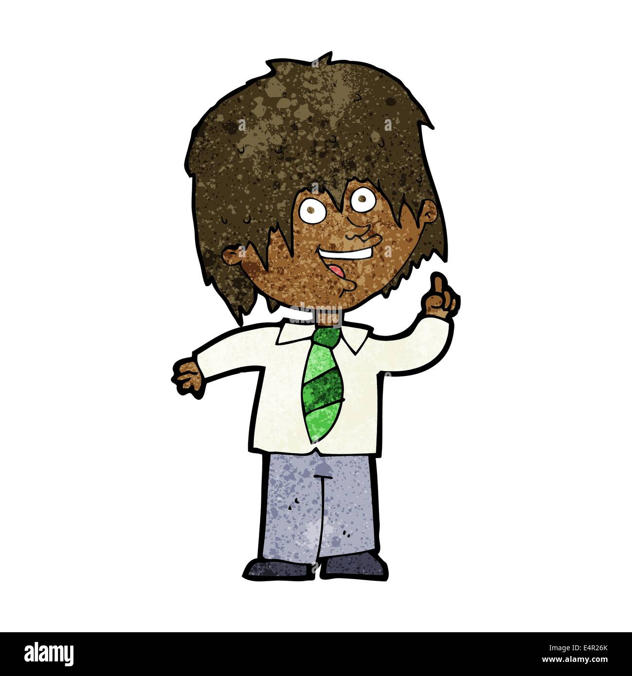 cartoon school boy with idea Stock Vector Image & Art - Alamy