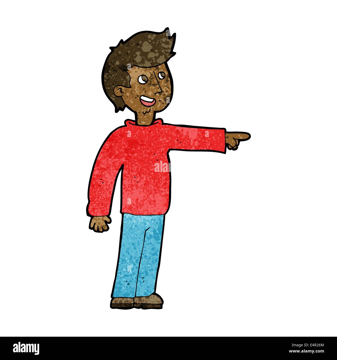 cartoon happy man pointing and laughing Stock Vector Image & Art - Alamy