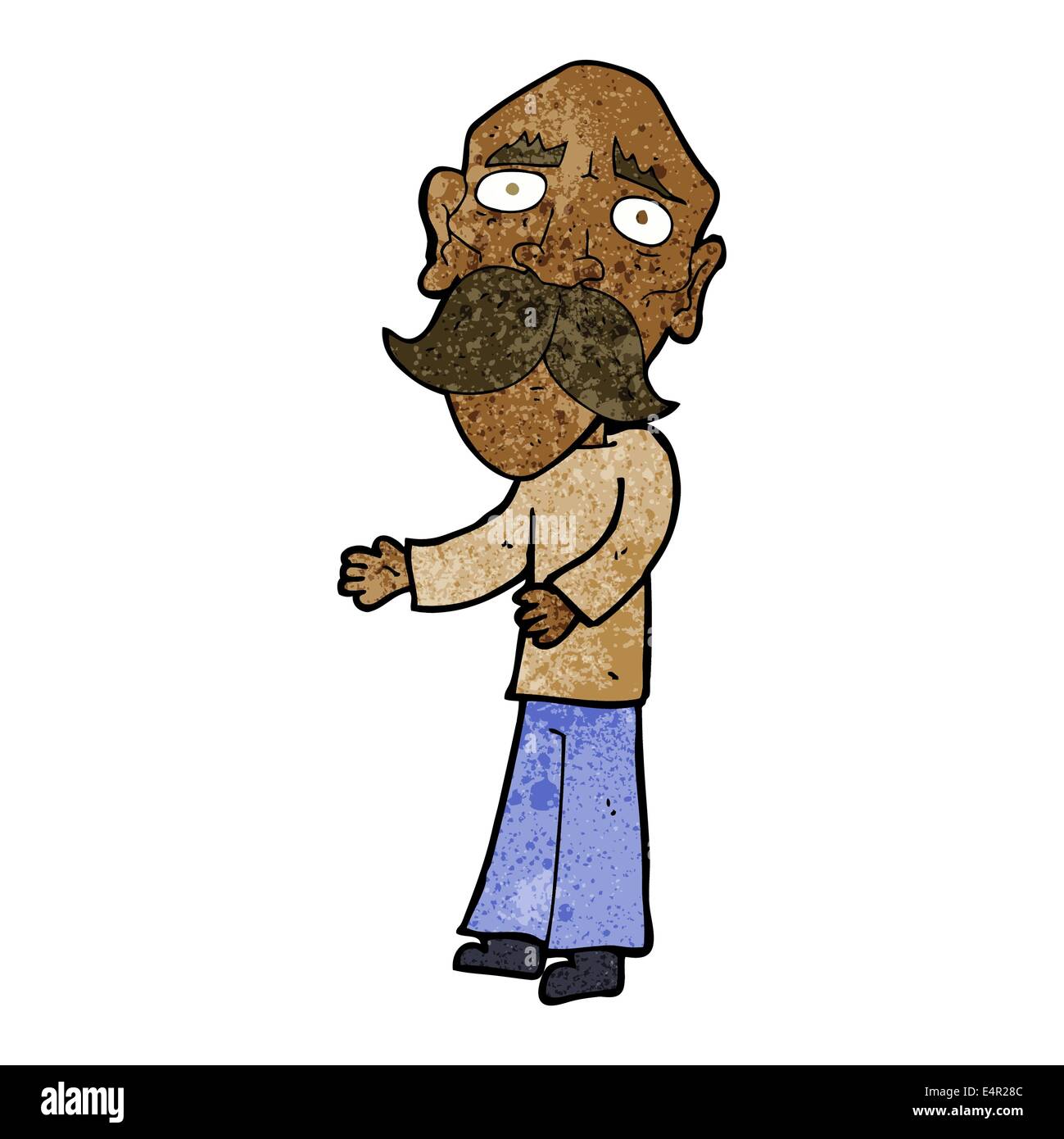 Cartoon lonely old man hi-res stock photography and images - Alamy
