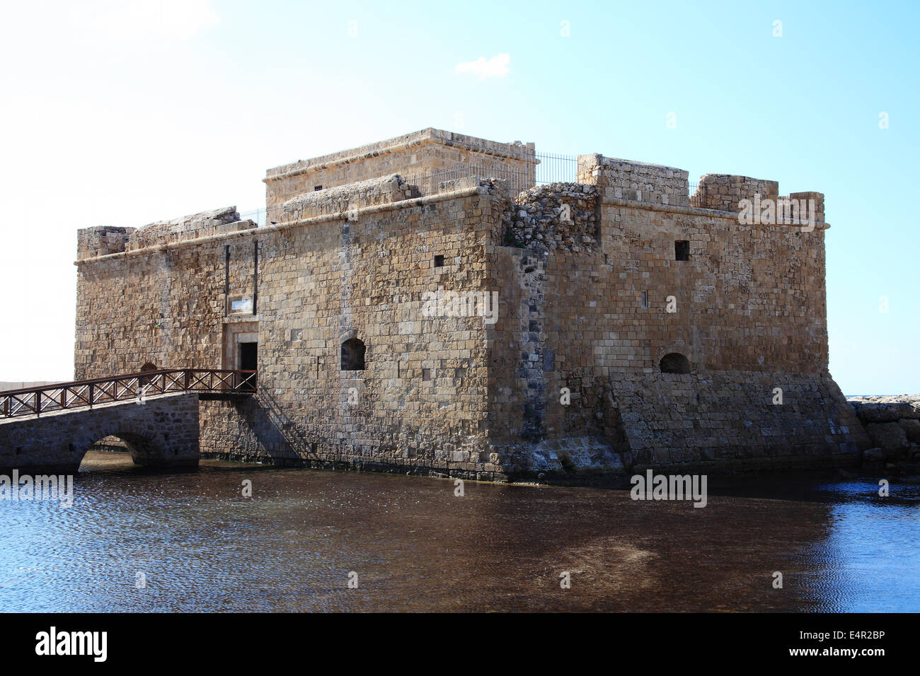 Paphos Castle, originally built as a Byzantine fort, which stands ...