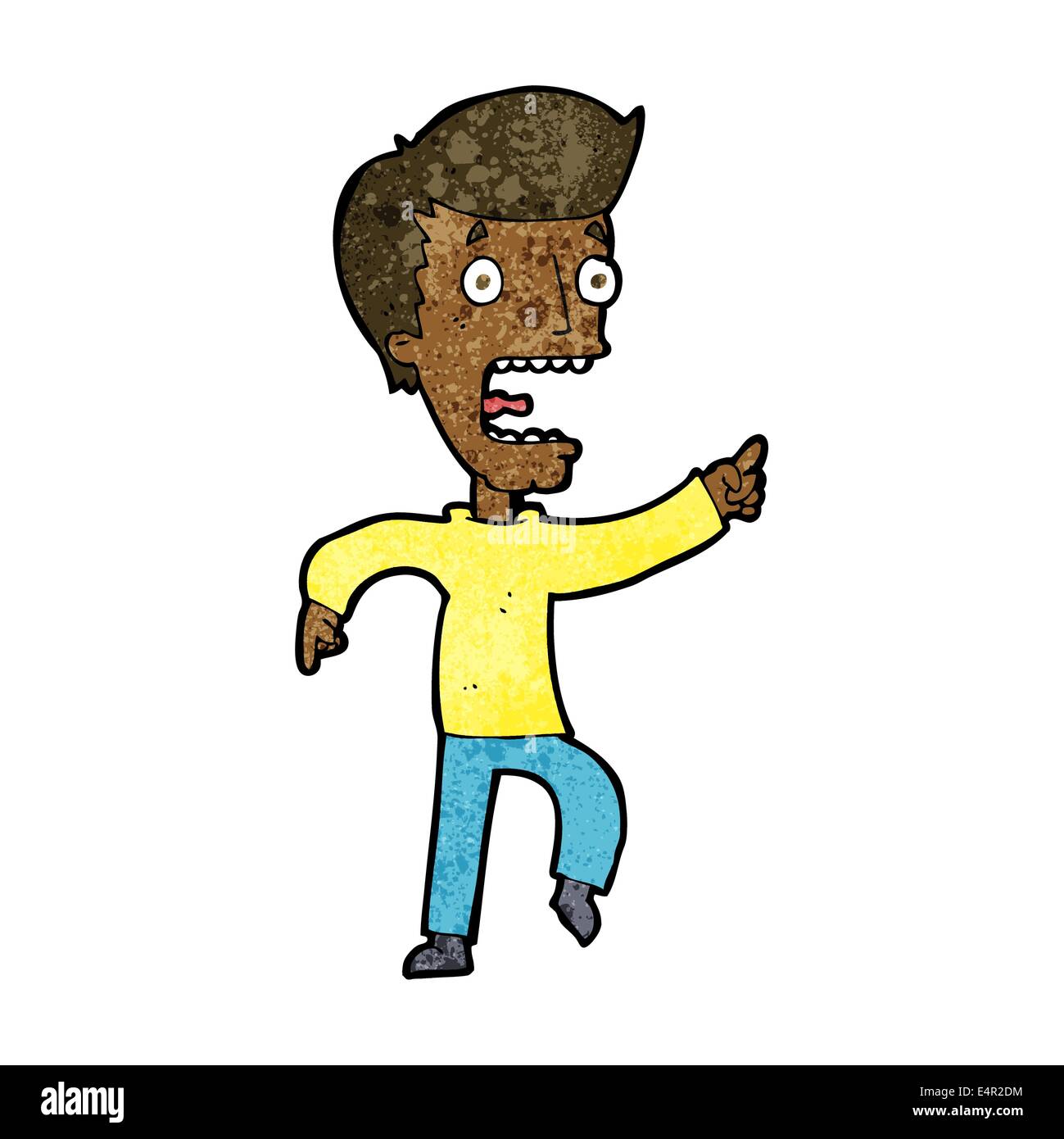 cartoon terrified man Stock Vector Image & Art - Alamy