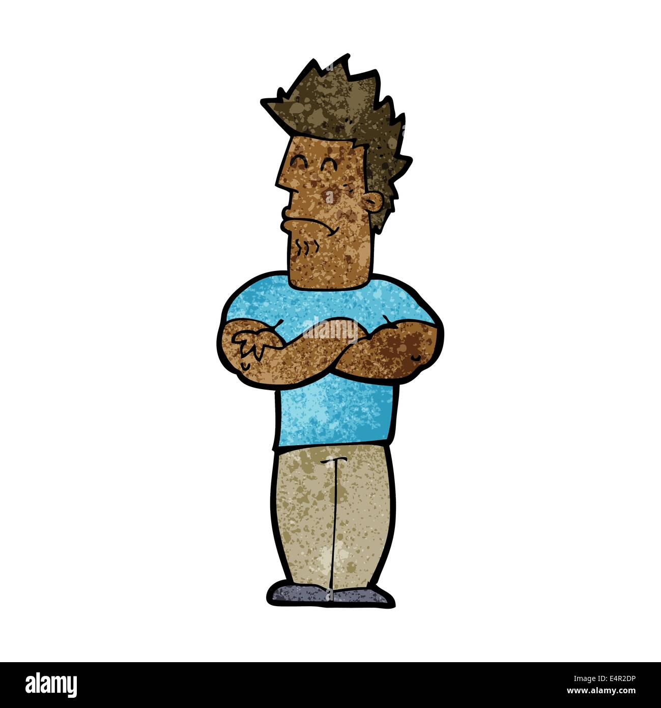 cartoon sulking man Stock Vector Image & Art - Alamy