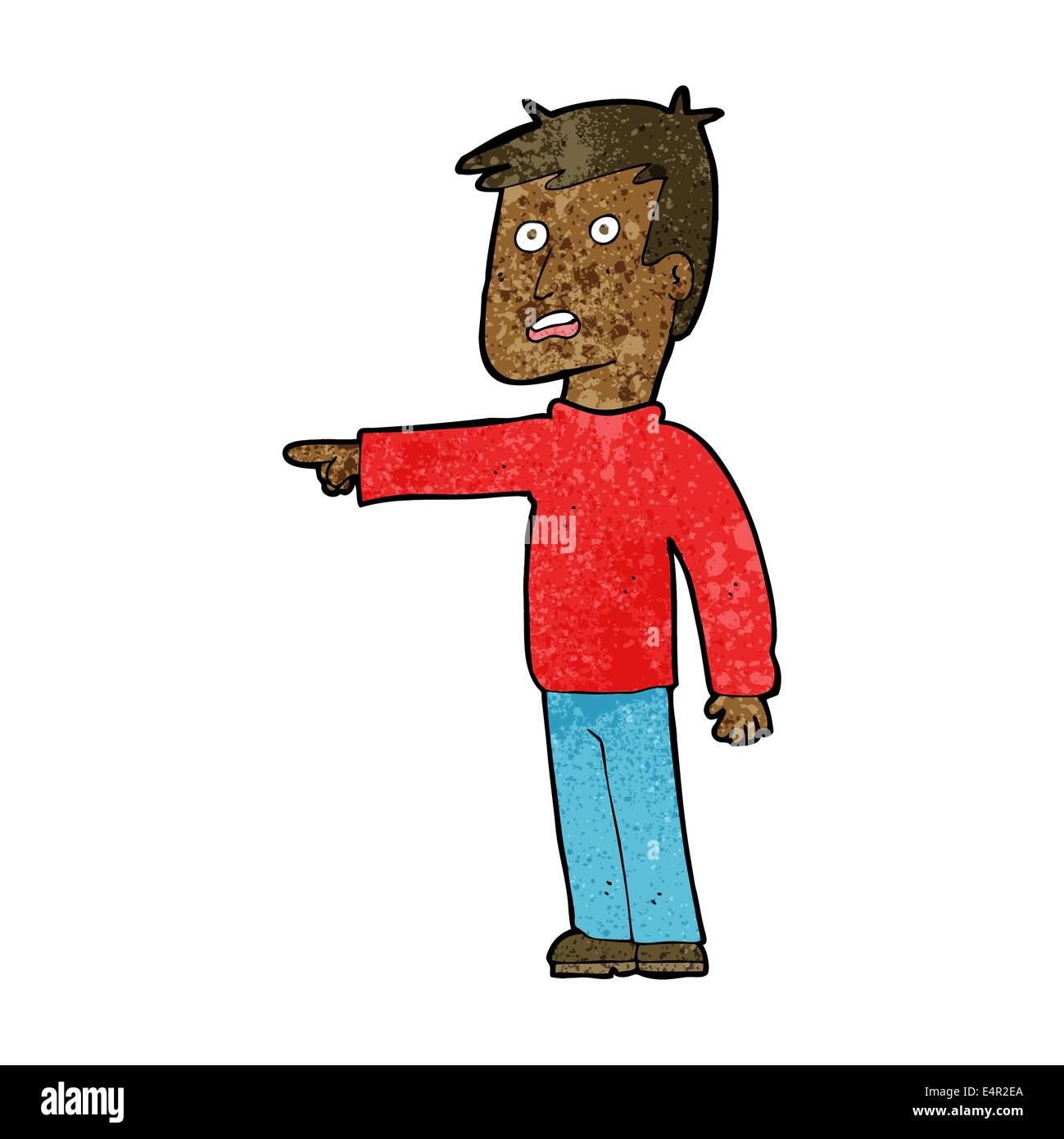 cartoon pointing man Stock Vector Image & Art - Alamy