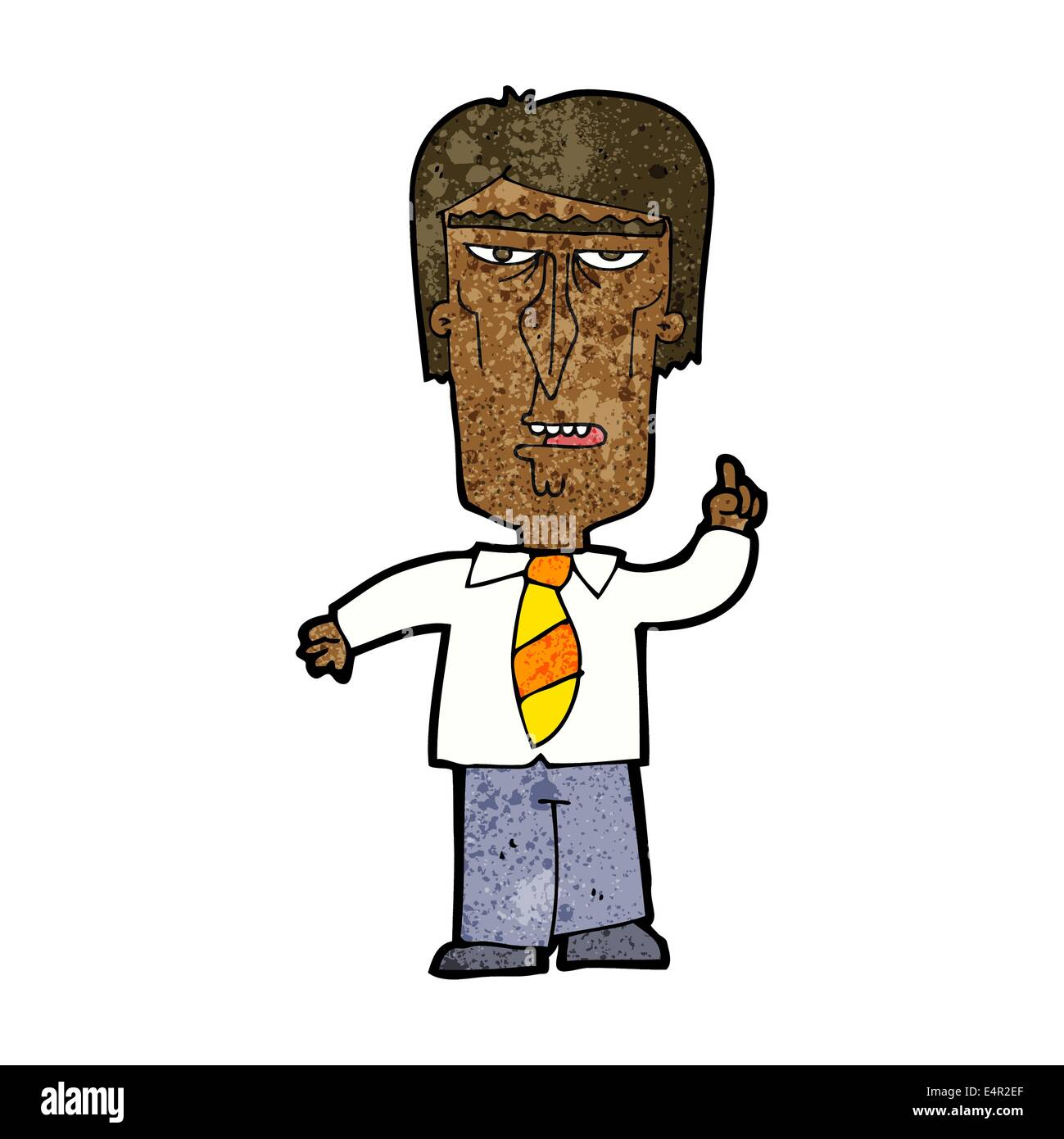 cartoon grumpy boss Stock Vector Image & Art - Alamy