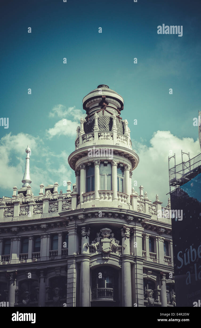 Bank, Image of the city of Madrid, its characteristic architecture ...