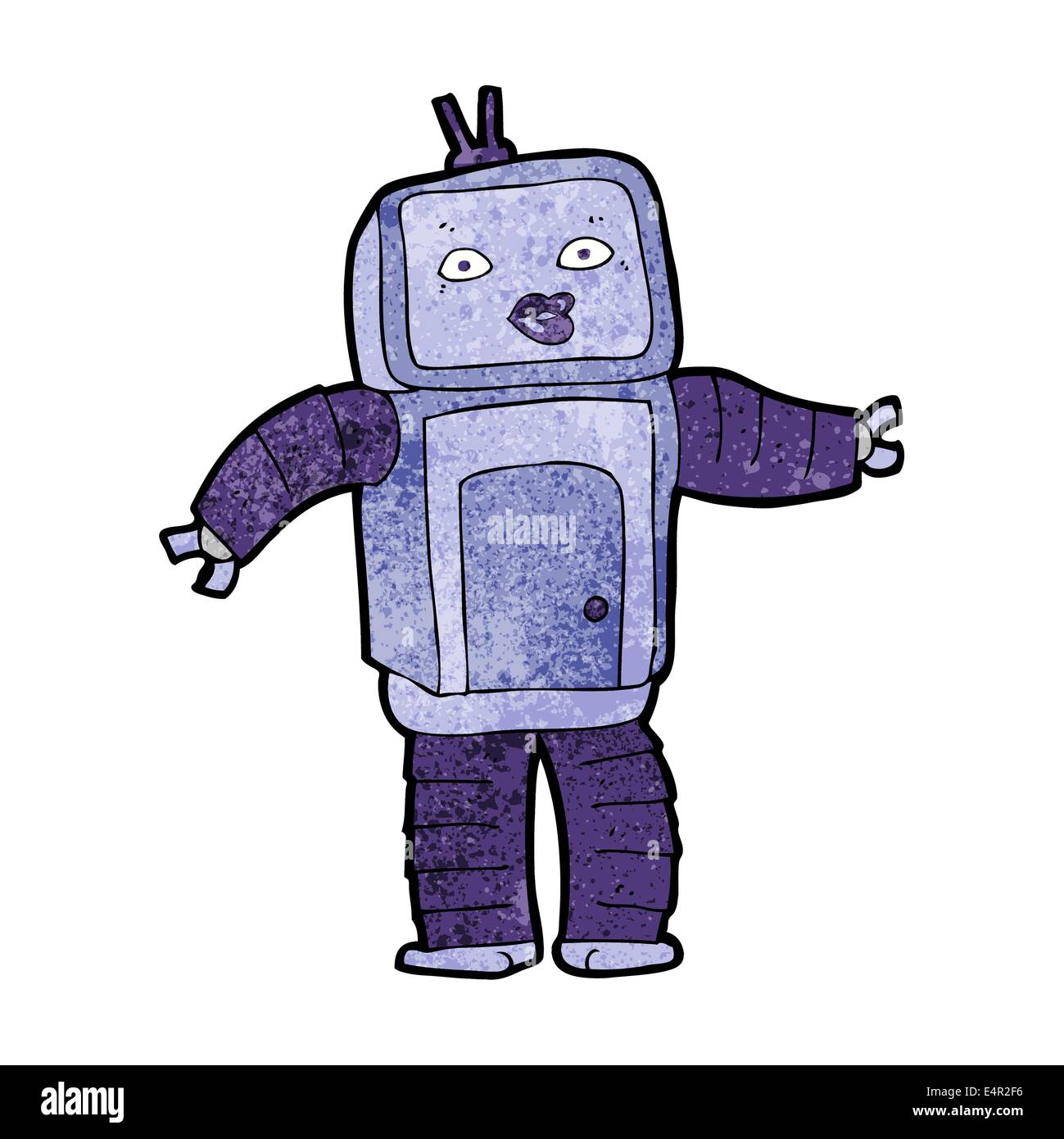funny cartoon robot Stock Vector Image & Art - Alamy
