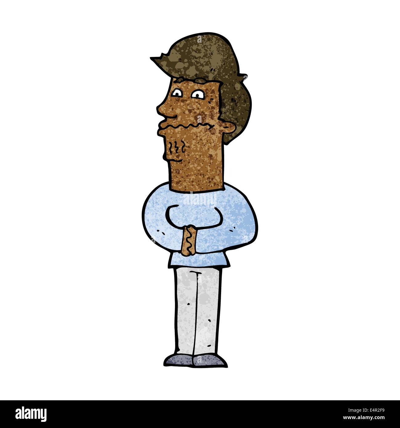 cartoon nervous man Stock Vector Image & Art - Alamy