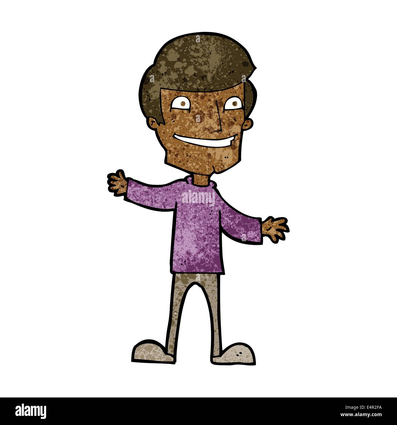 cartoon grinning man Stock Vector Image & Art - Alamy