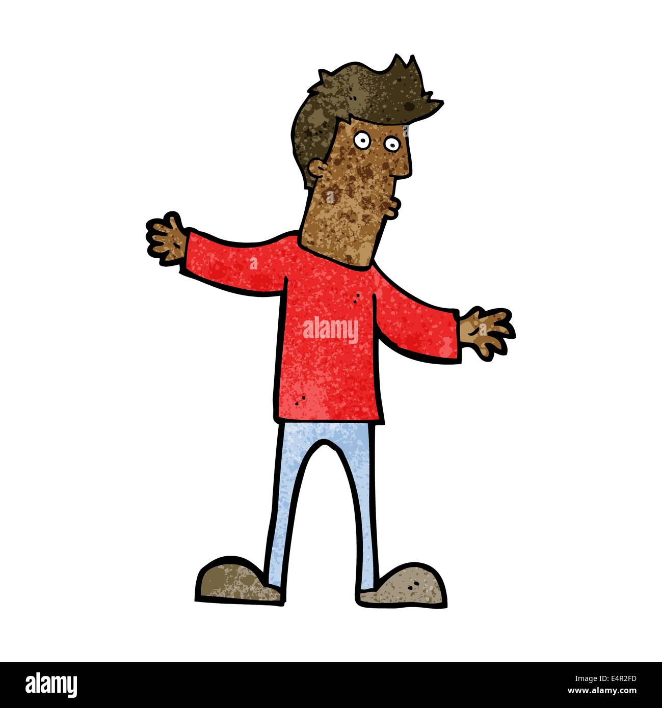 cartoon curious man Stock Vector Image & Art - Alamy