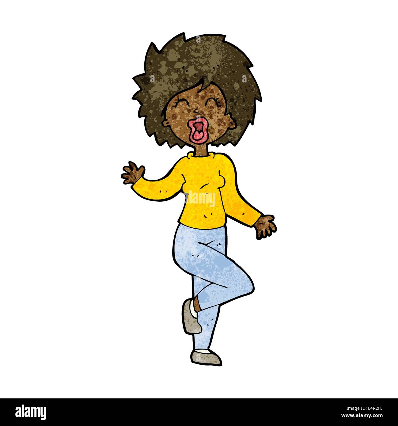 cartoon woman dancing Stock Vector Image & Art - Alamy