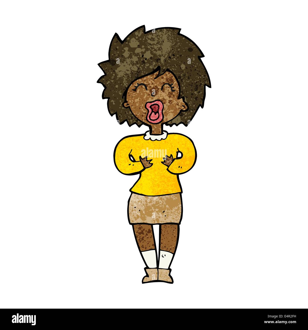 cartoon screaming woman Stock Vector Image & Art - Alamy