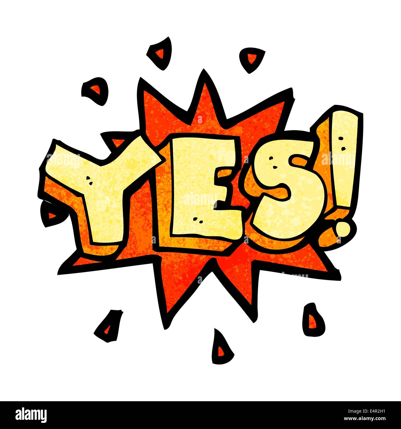 cartoon yes symbol Stock Vector Image & Art - Alamy