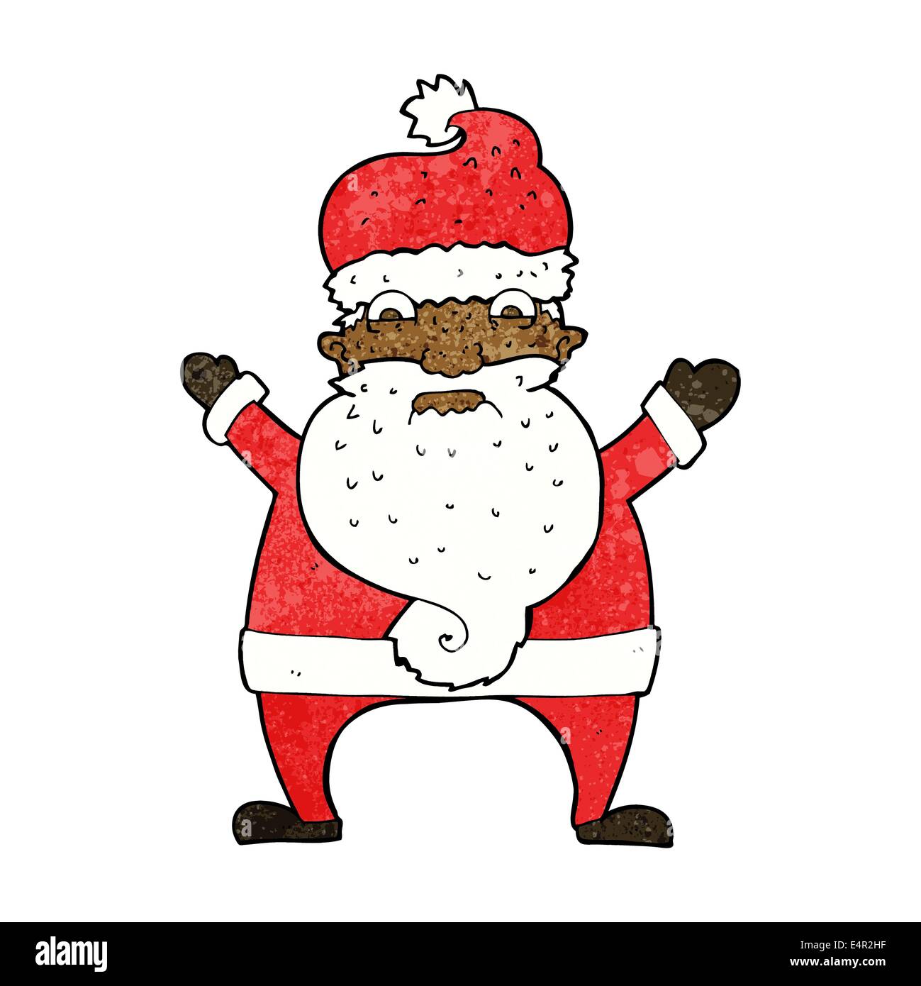 cartoon stressed out santa Stock Vector Image & Art - Alamy