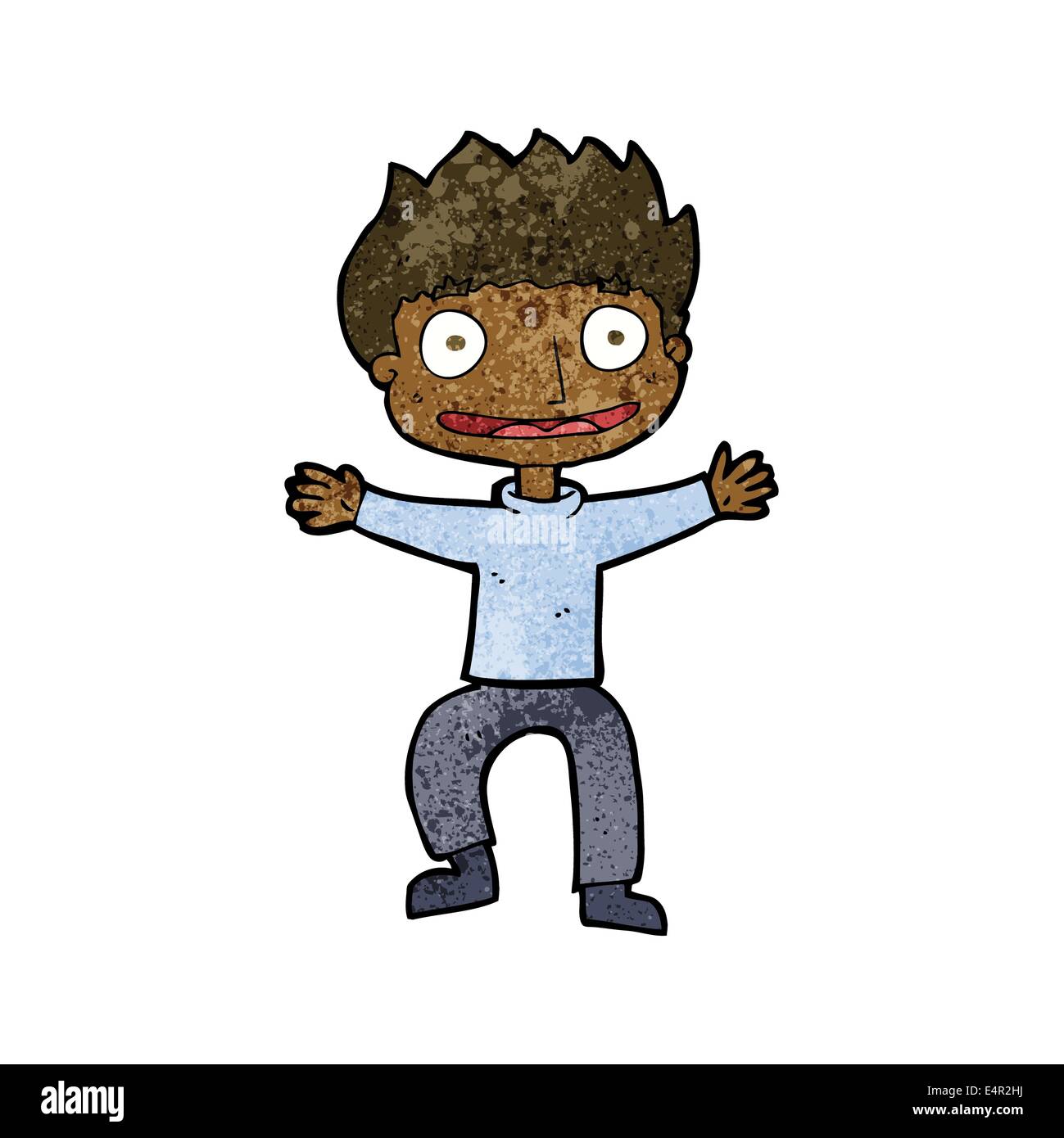 cartoon grinning boy Stock Vector Image & Art - Alamy