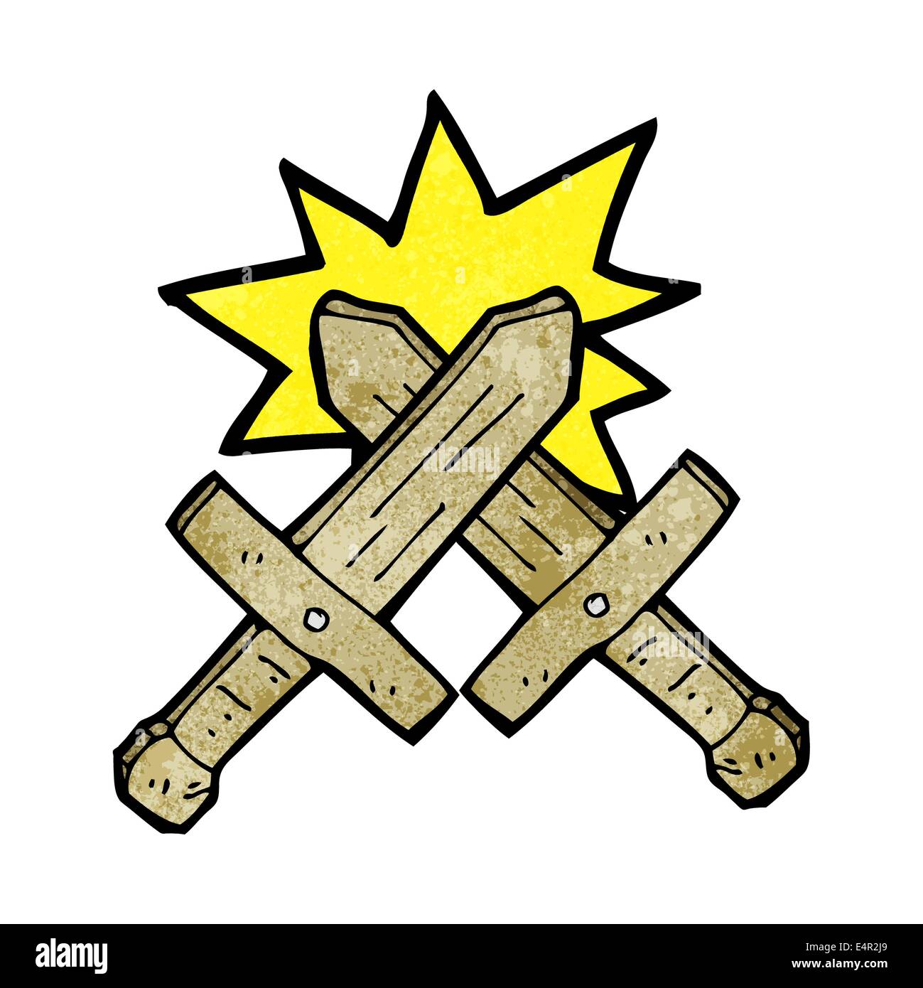 cartoon wooden sword fight Stock Vector Image & Art - Alamy