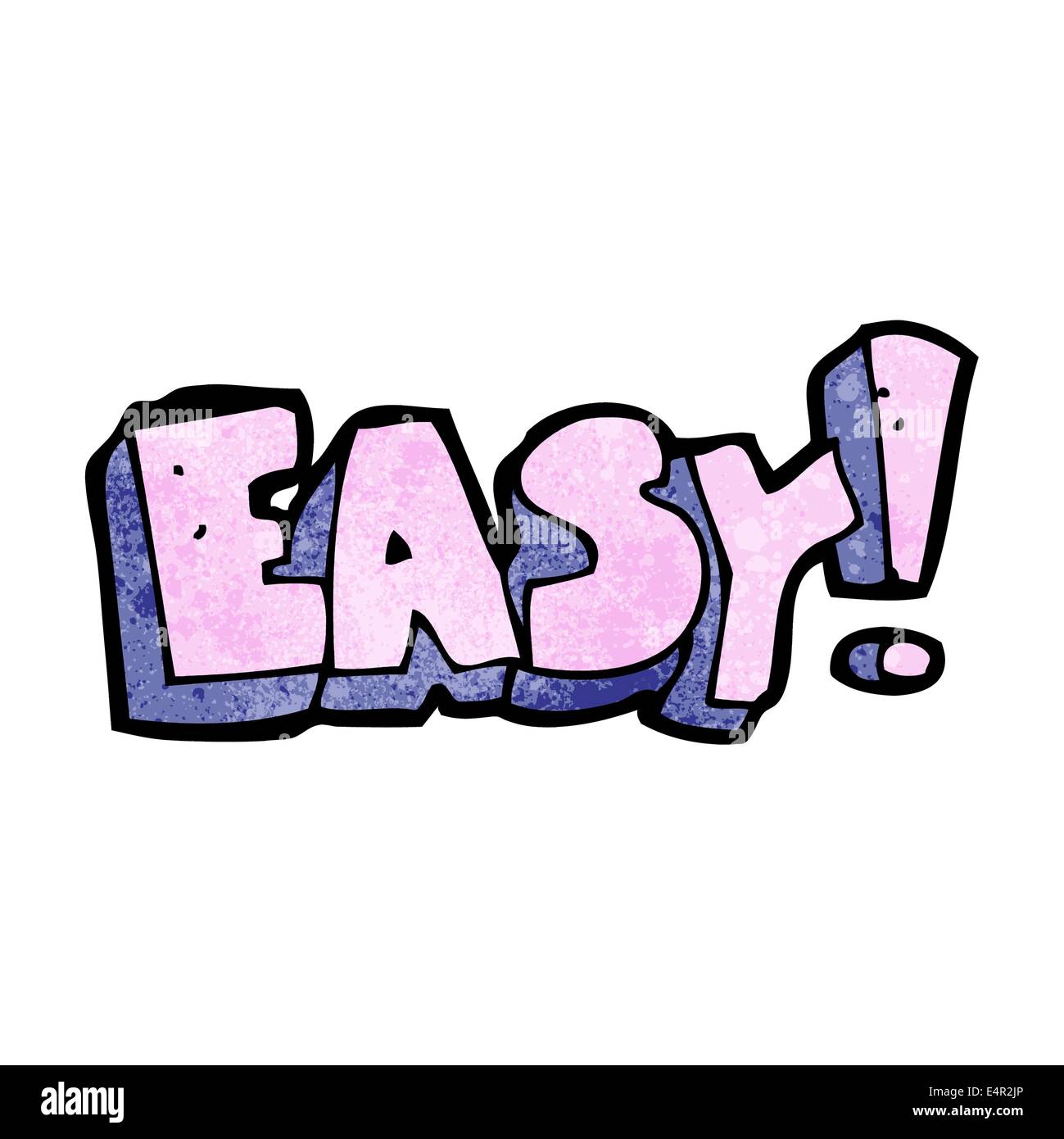 cartoon easy sign Stock Vector Image & Art - Alamy