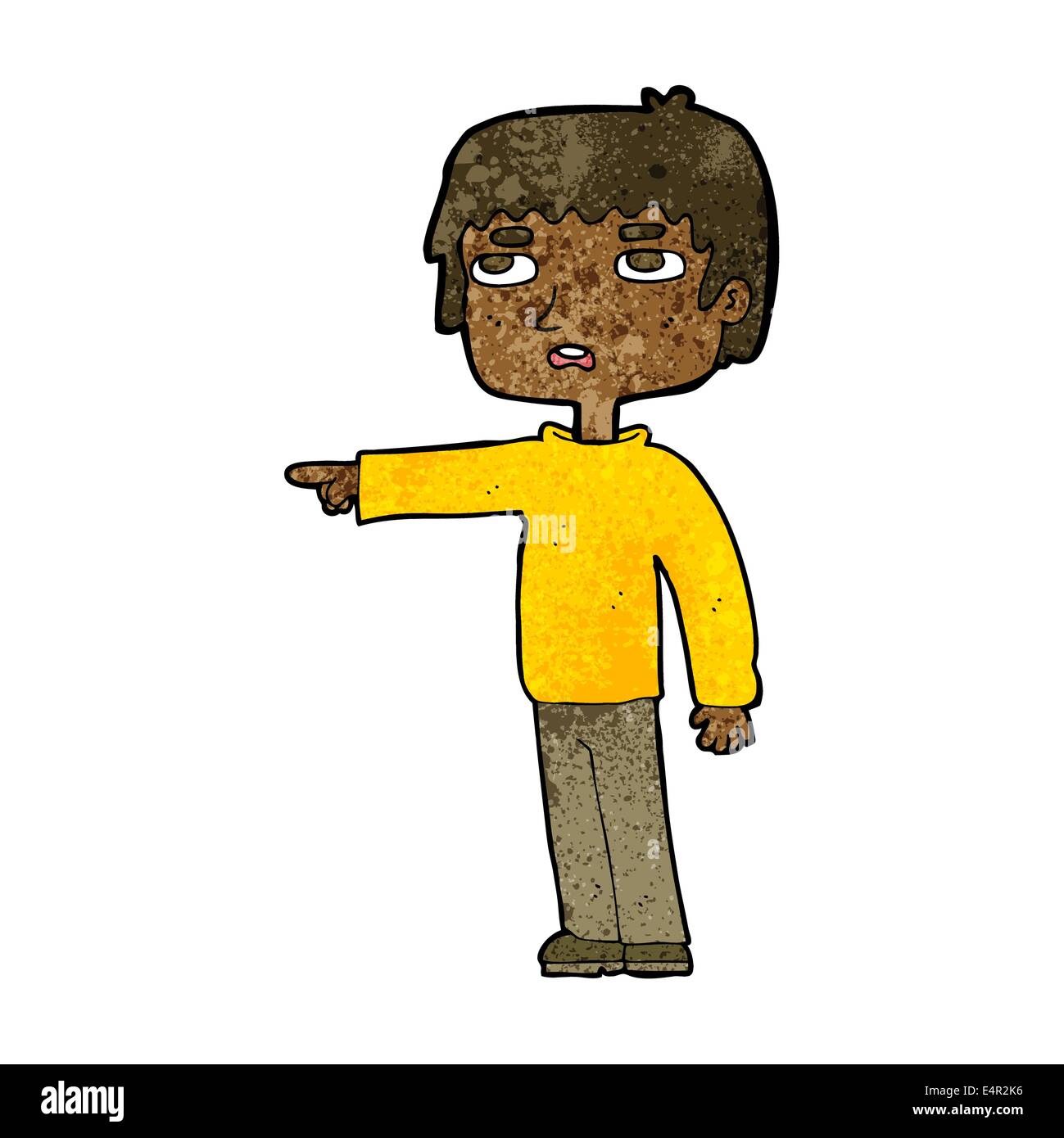 cartoon boy pointing Stock Vector Image & Art - Alamy