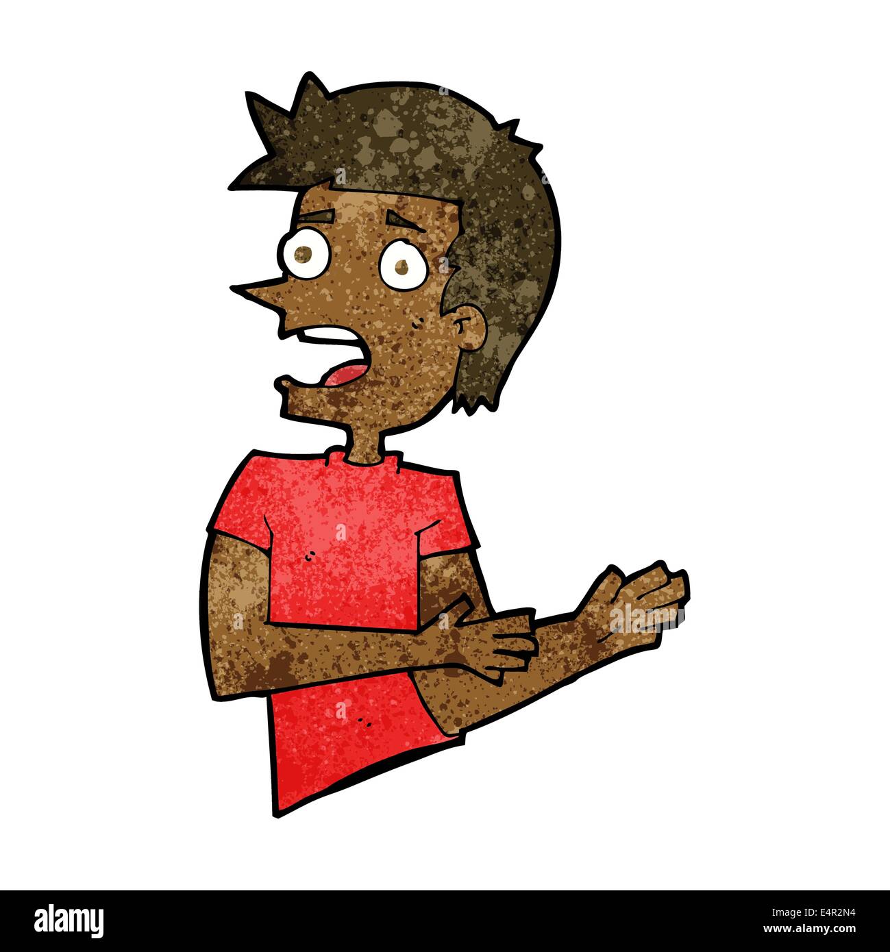 cartoon stressed man Stock Vector Image & Art - Alamy