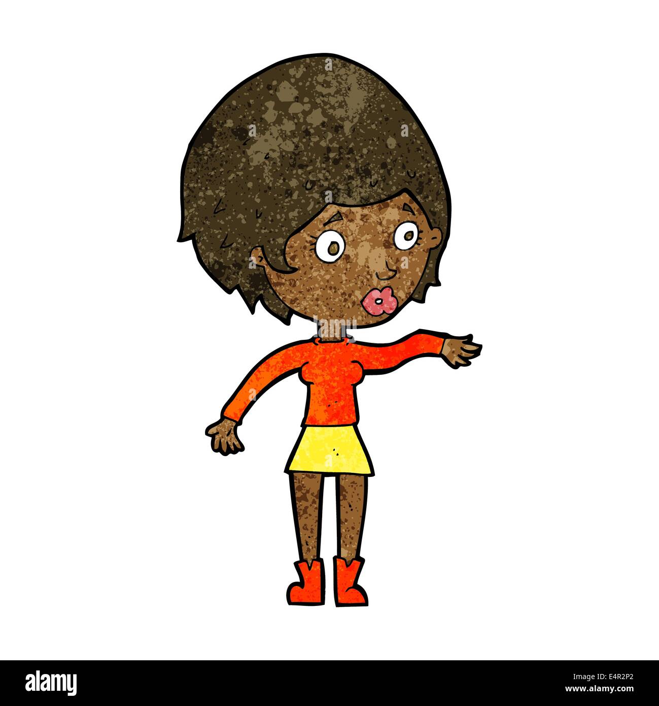 Woman reaching out Stock Vector Images - Alamy