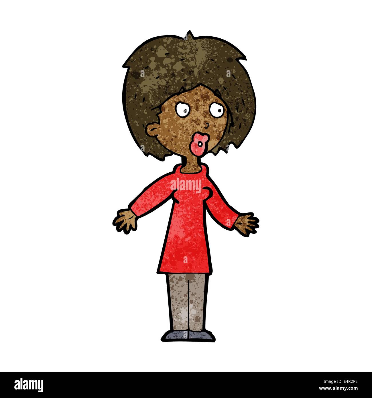 cartoon surprised woman Stock Vector Image & Art - Alamy