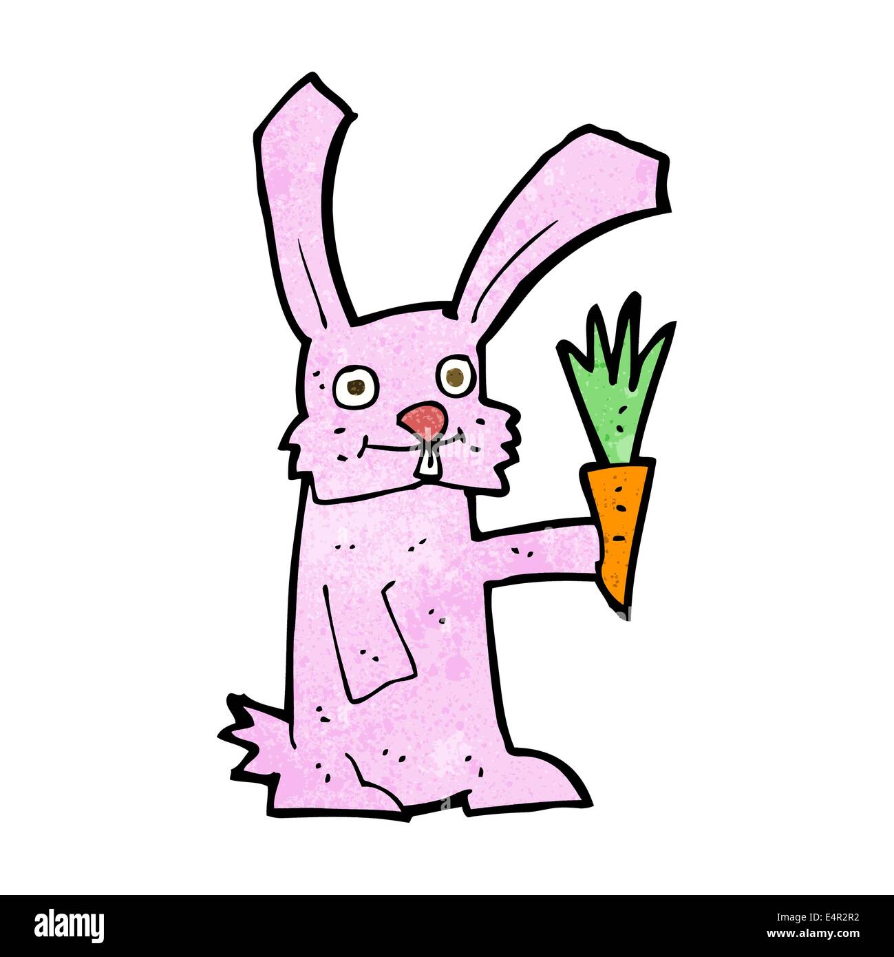 cartoon rabbit with carrot Stock Vector Image & Art - Alamy