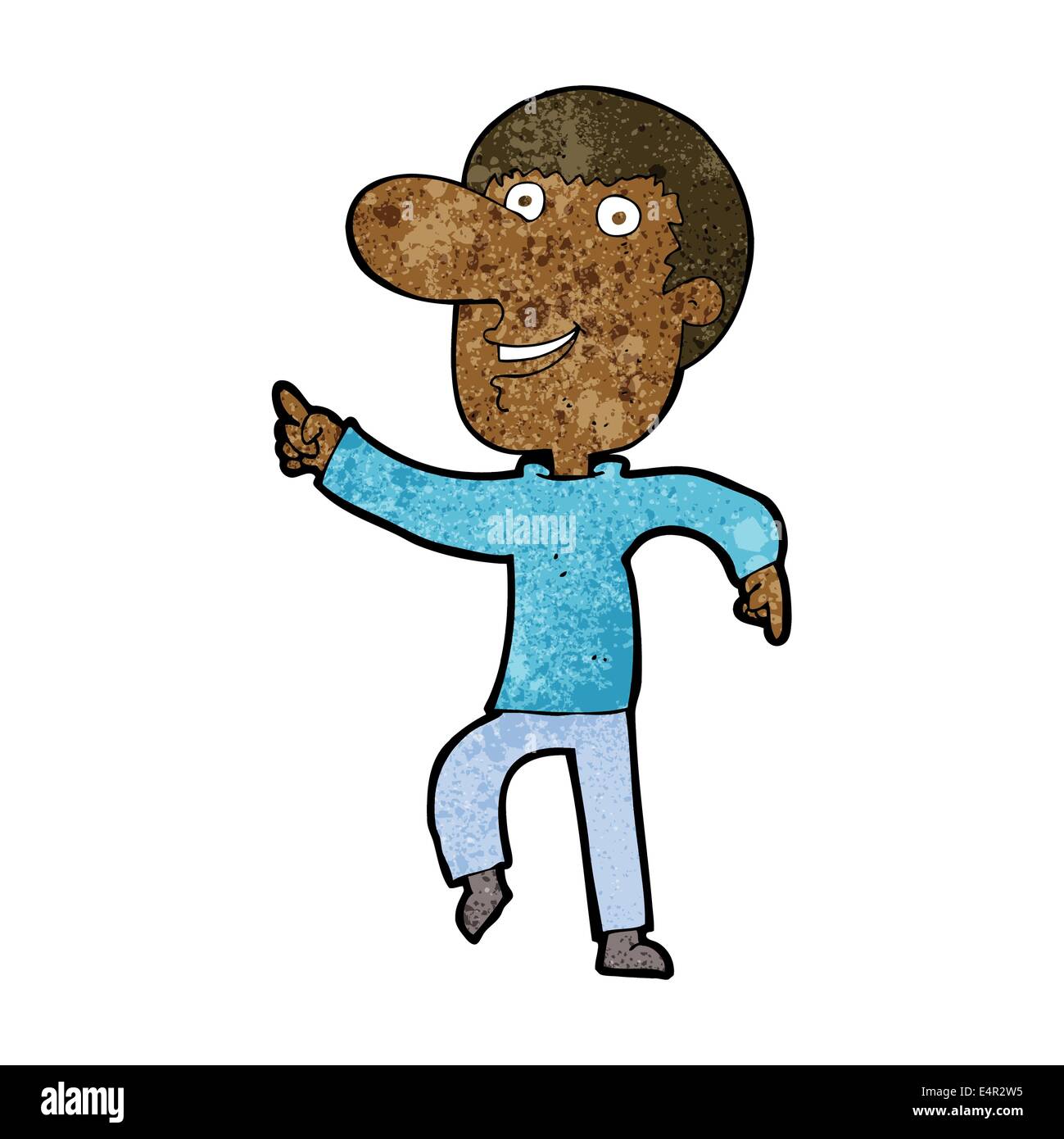 cartoon happy man dancing Stock Vector Image & Art - Alamy