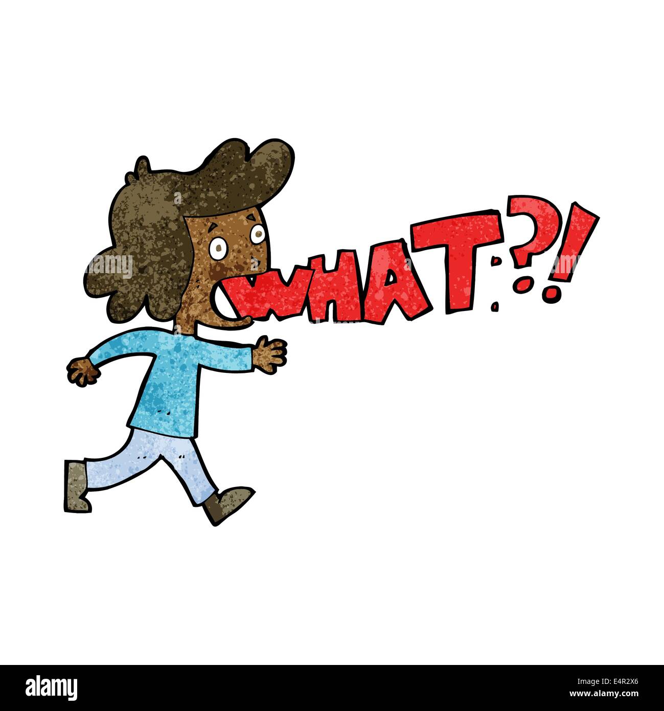 cartoon woman shouting what Stock Vector Image & Art - Alamy