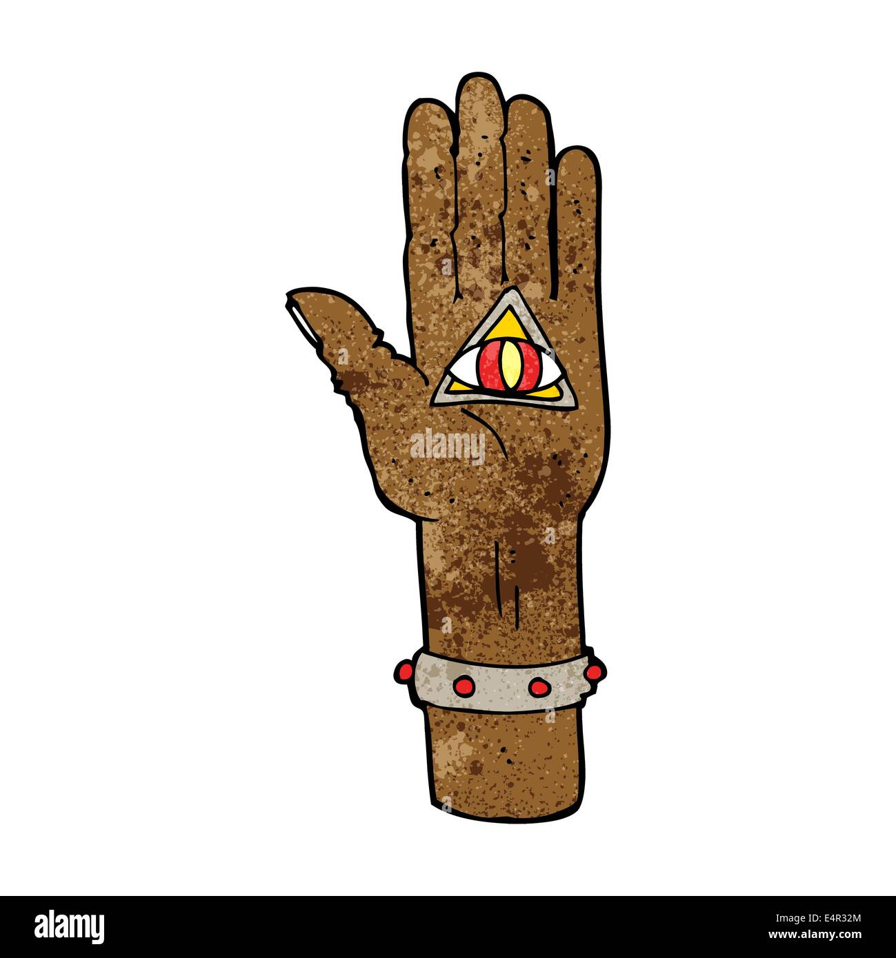 cartoon spooky hand symbol Stock Vector Image & Art - Alamy